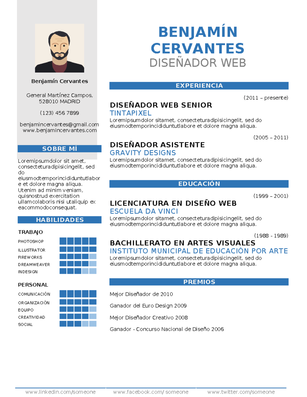 Hoja de vida 3 - modelo de hoja de vida - Benjamín Cervantes General ...