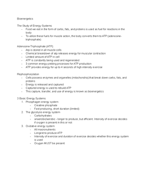 EXSC 250 - Program Design Assignment - EXSC 250 Strength and ...