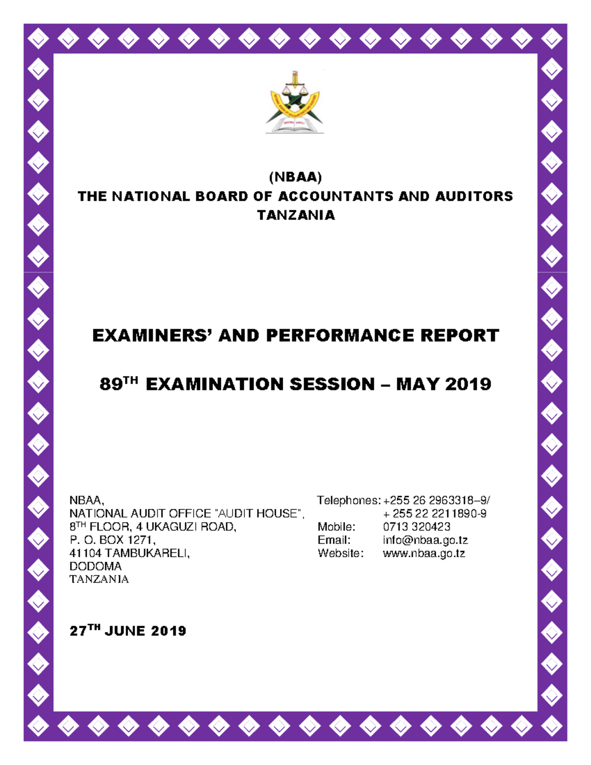 May 2019 - good - (NBAA) THE NATIONAL BOARD OF ACCOUNTANTS AND AUDITORS ...