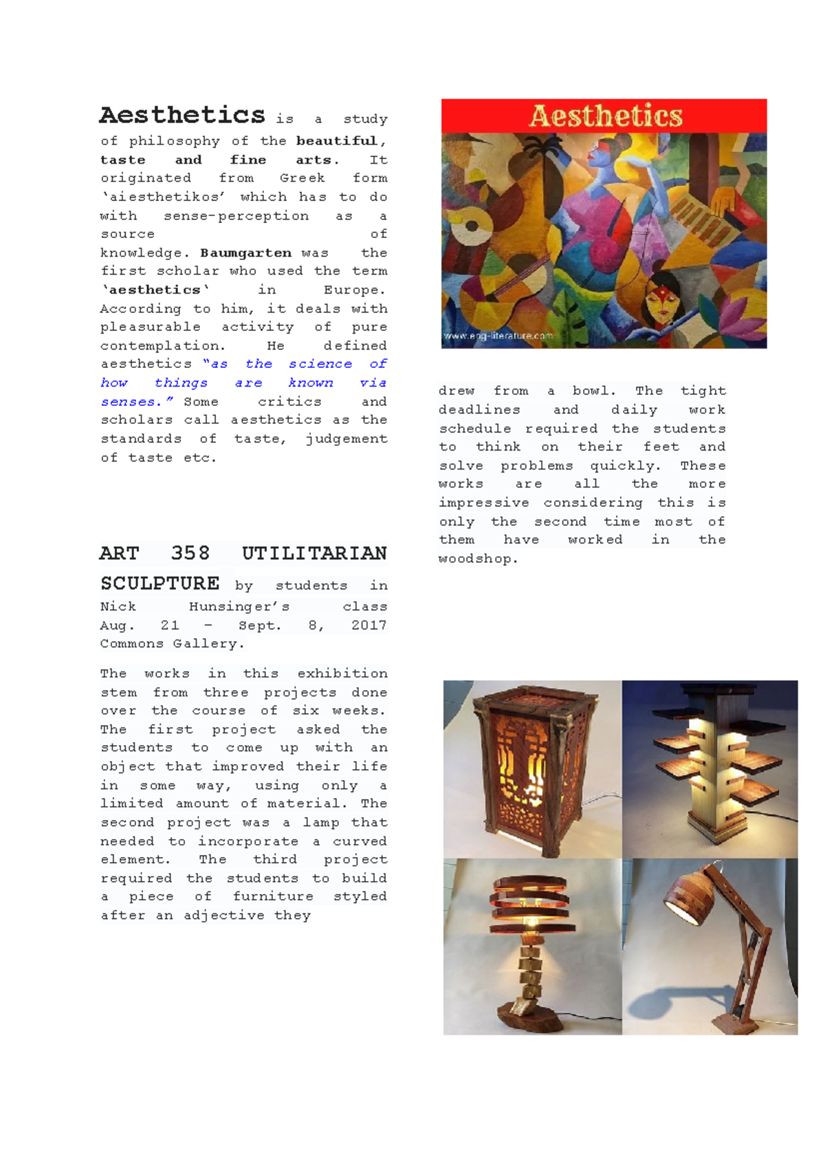 ART APP - Art Appreciation is about how ideas in arts innovates ...