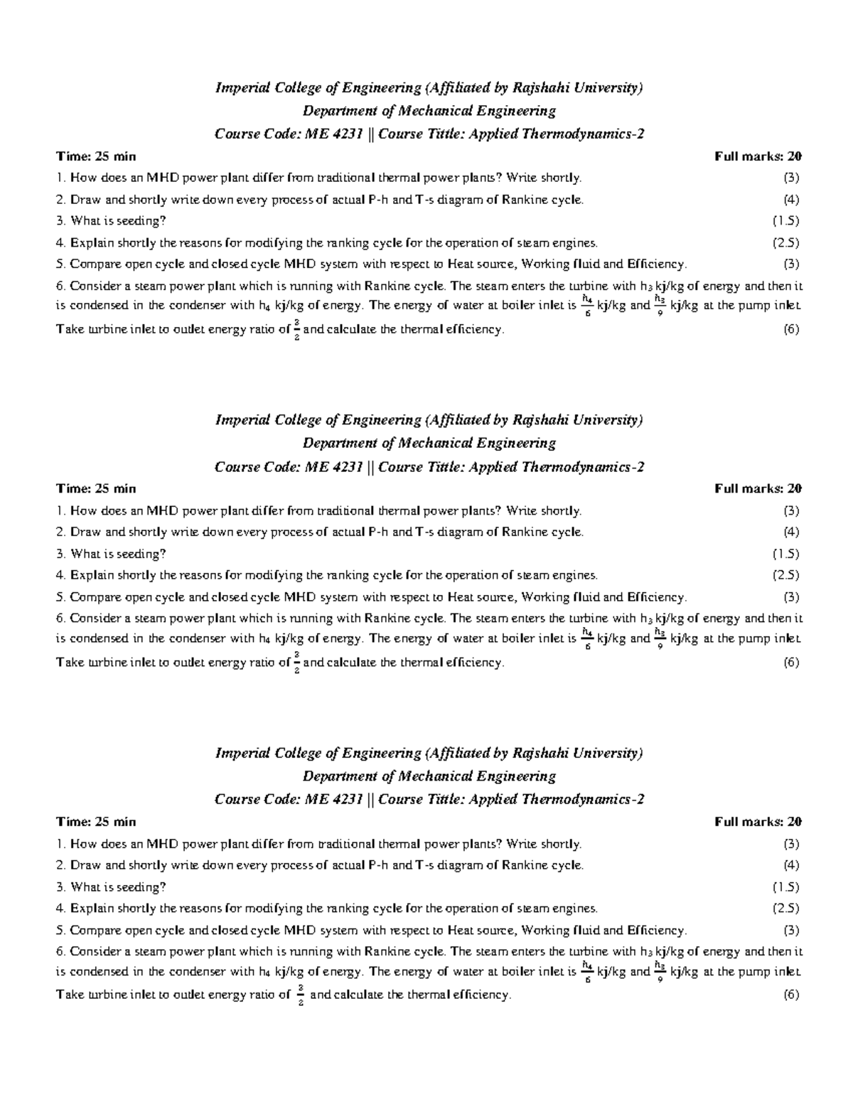 CT 1 - It's a open source document. - Imperial College of Engineering ...