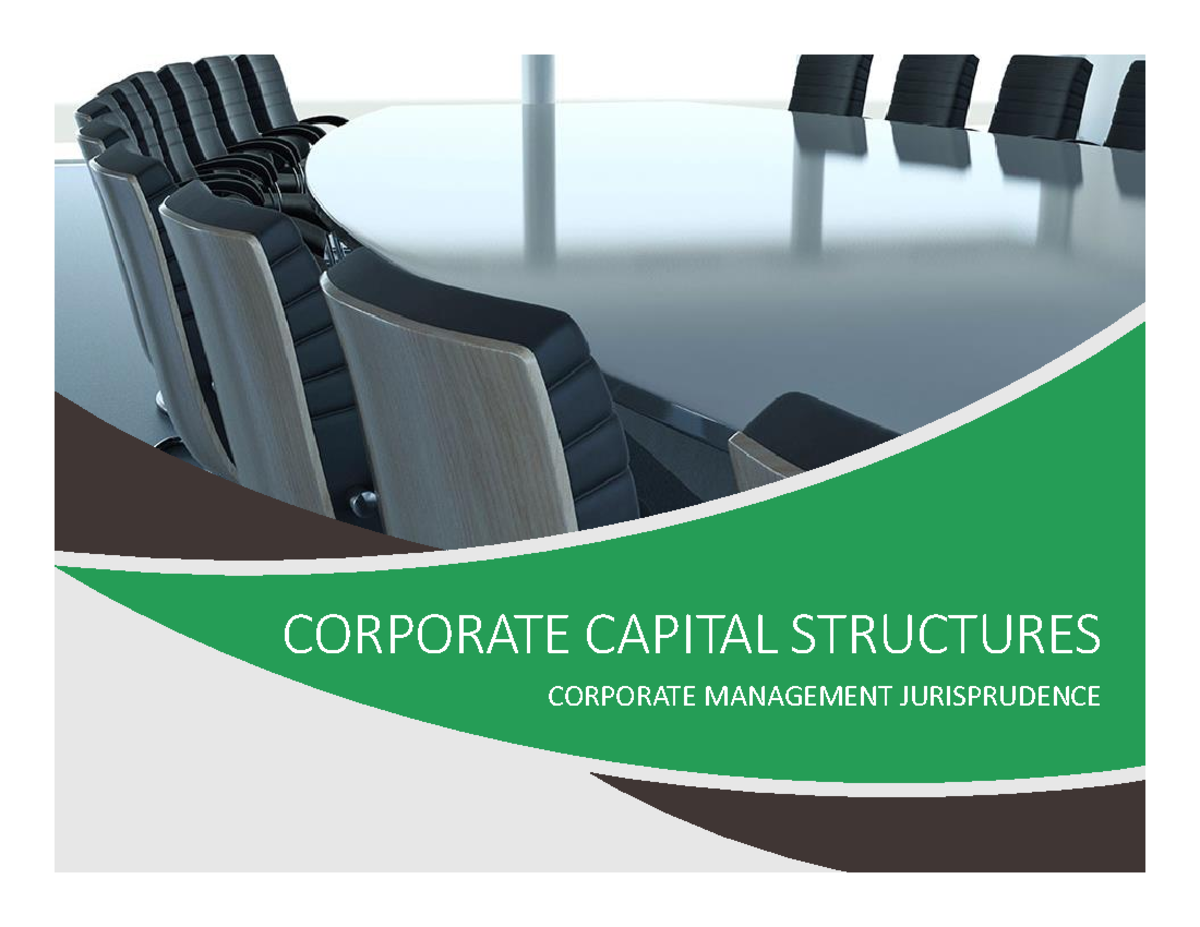 Corporate Capital Structures - Shares of Stocks, Stockholders ...