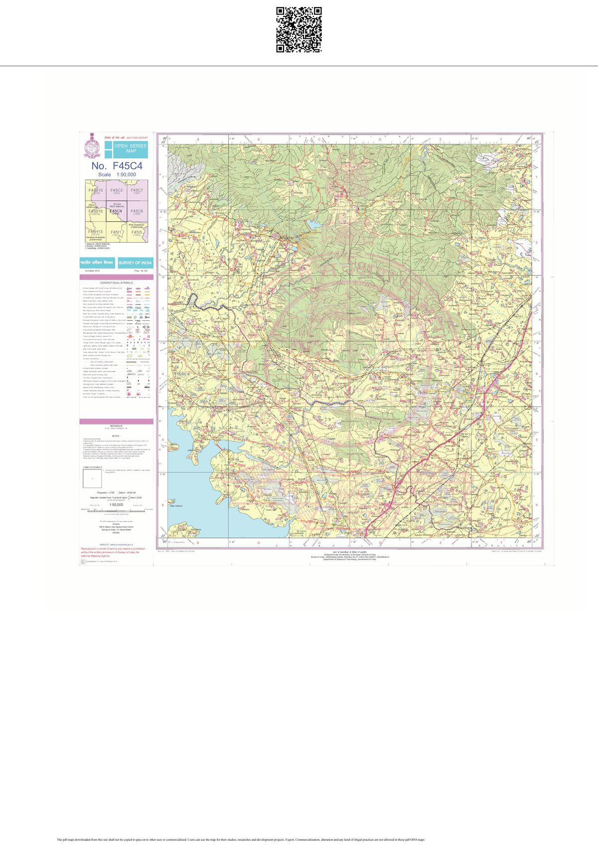 73I 4 - This topo sheet will help to understand geography practical ...