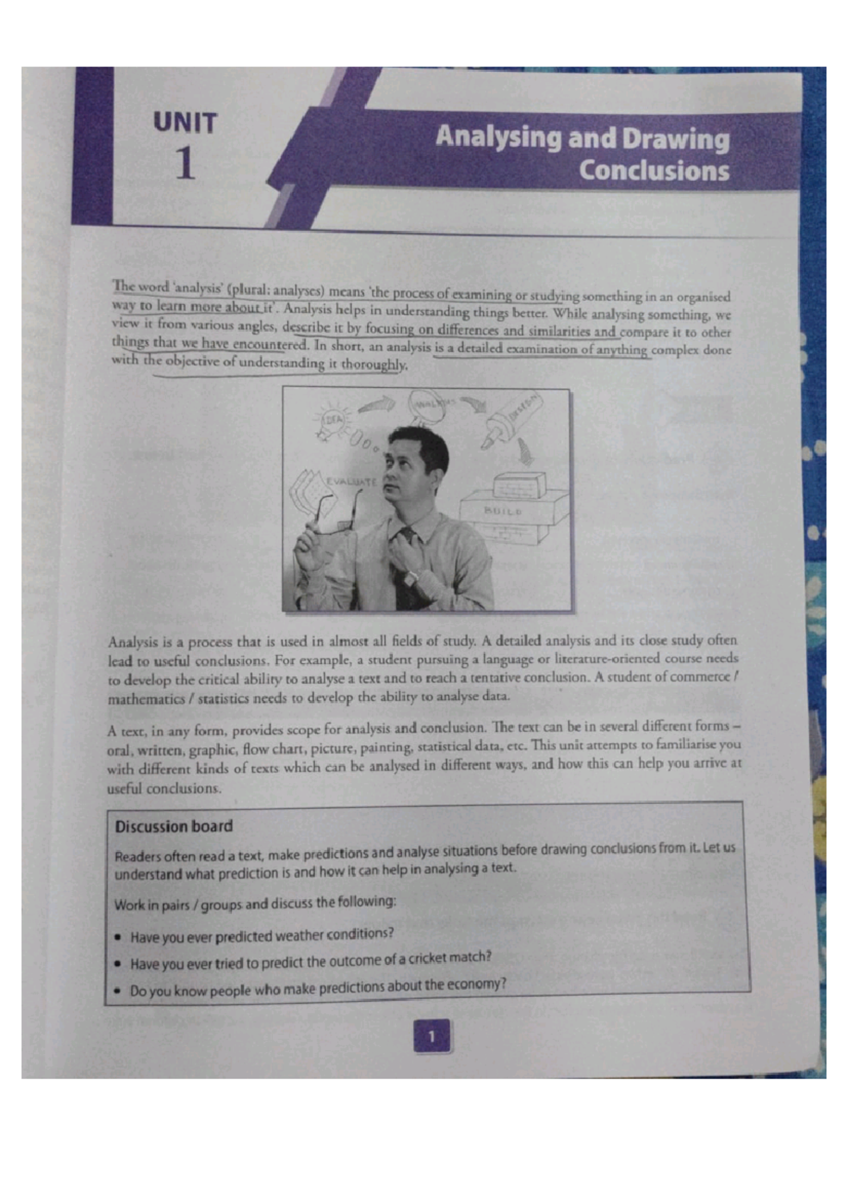 Unit 2 pd eng - Vkb - UNIT Analysing and Drawing 1 Conclusions The word ...