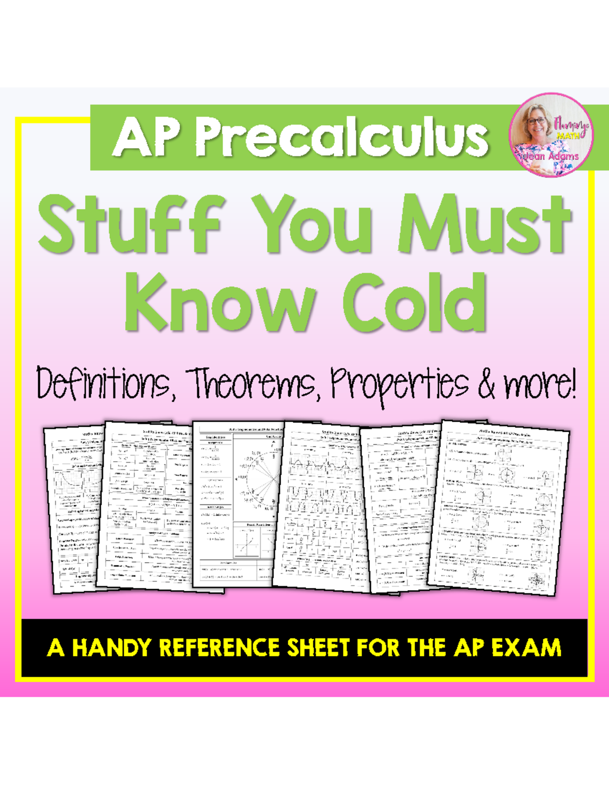 APPC Stuff to Know Cold Freebie - AP Precalculus Stuff You Must Know ...