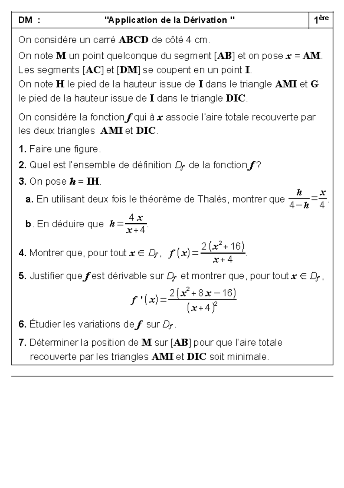 Https 0062015 h - Fiche de cours programme premiere / rappel terminal ...