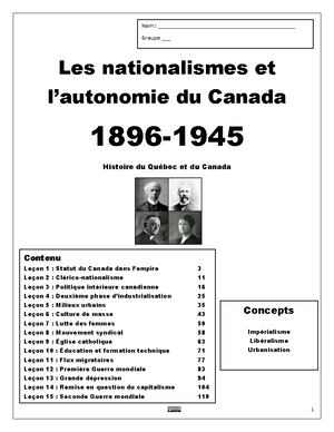 Révision histoire secondaire 4 - Glaciation forme des passages ...