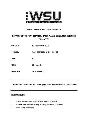 Mathematical Literacy- Finance - Grade 12 SELF STUDY GUIDE BOOKLET 1A ...