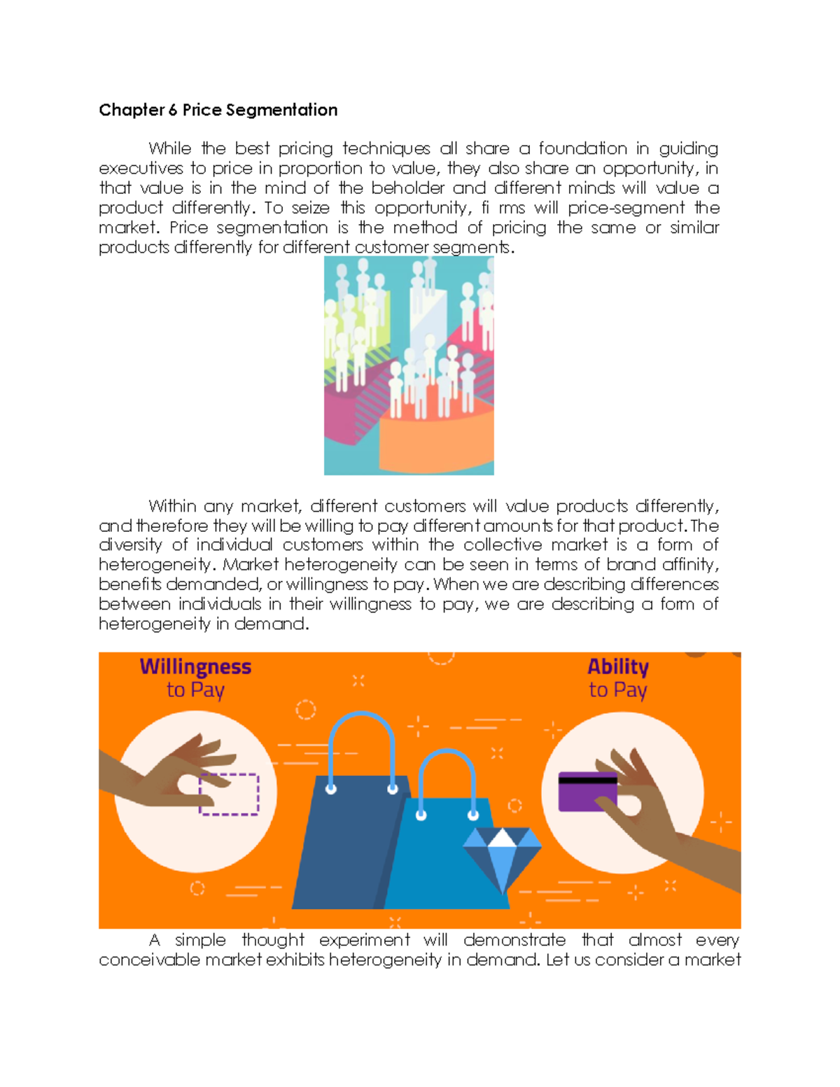 Pricing strategy chapter 6 - Chapter 6 Price Segmentation While the ...