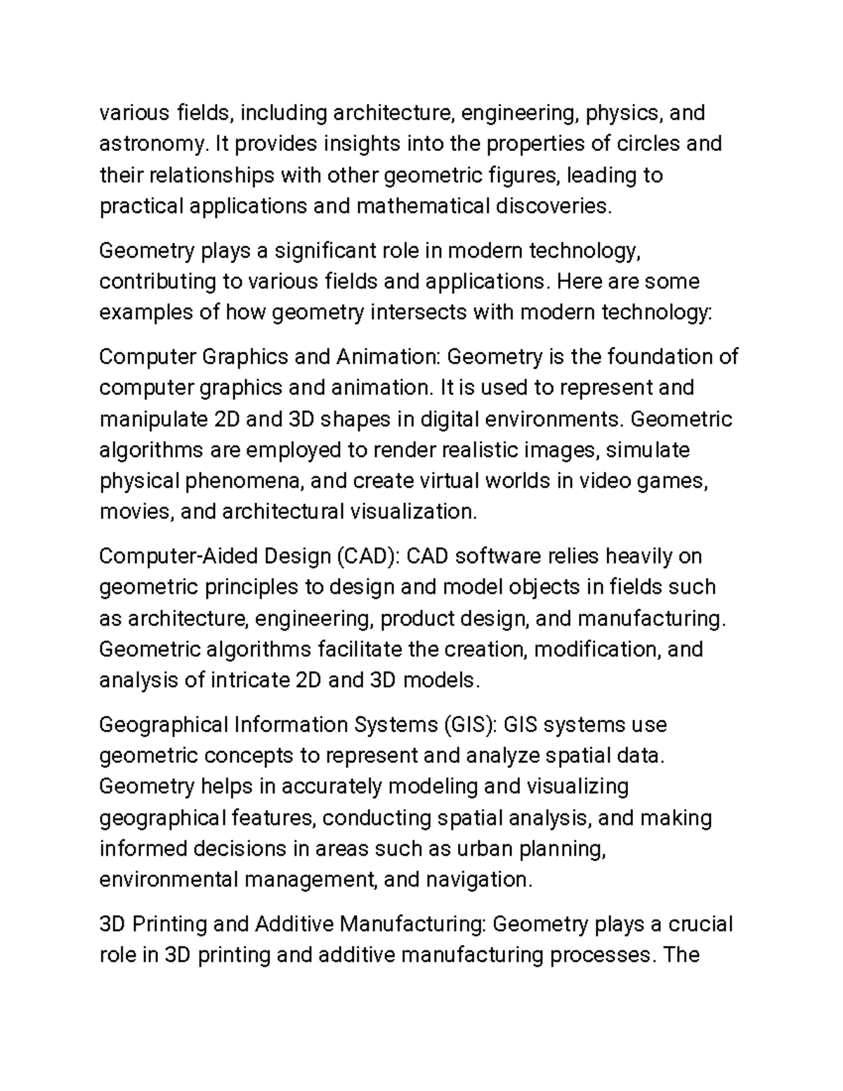 Introduction to Geometry-26 - various fields, including architecture ...