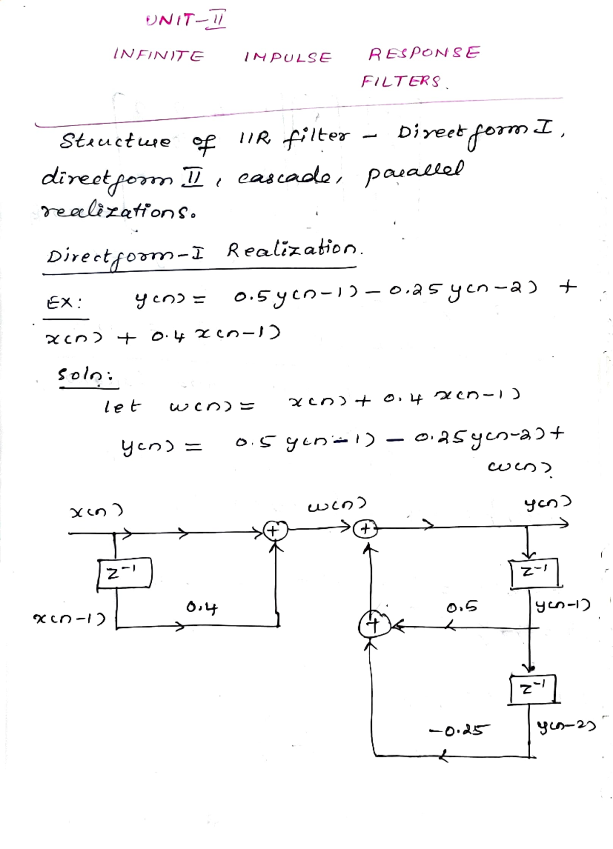 IIR Introduction 21-Sep-2020 - vNIT- INFIN)TE INPULSE RESPONSE FILTERS ...