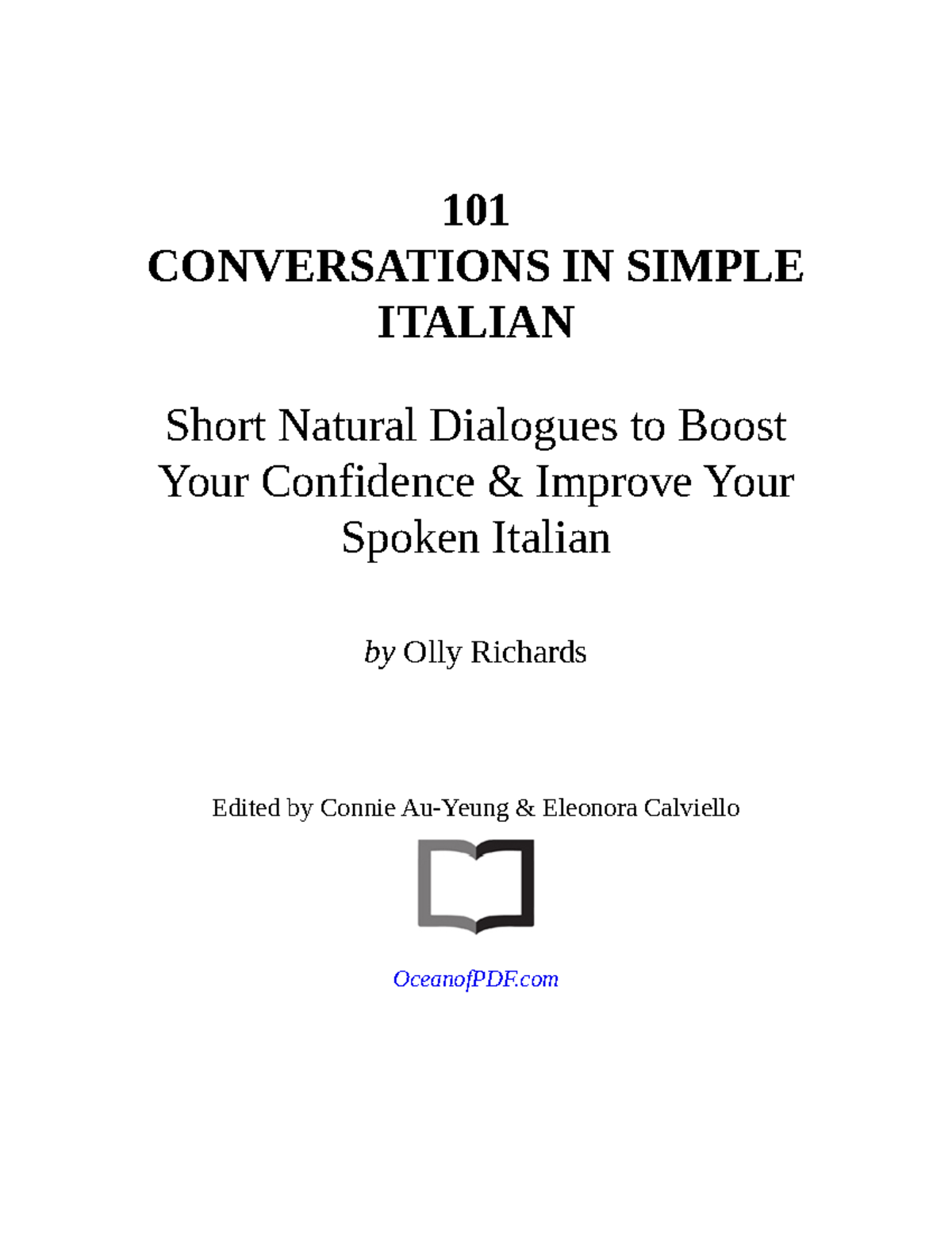 101 Conversations in Simple Italian - 101 CONVERSATIONS IN SIMPLE ...
