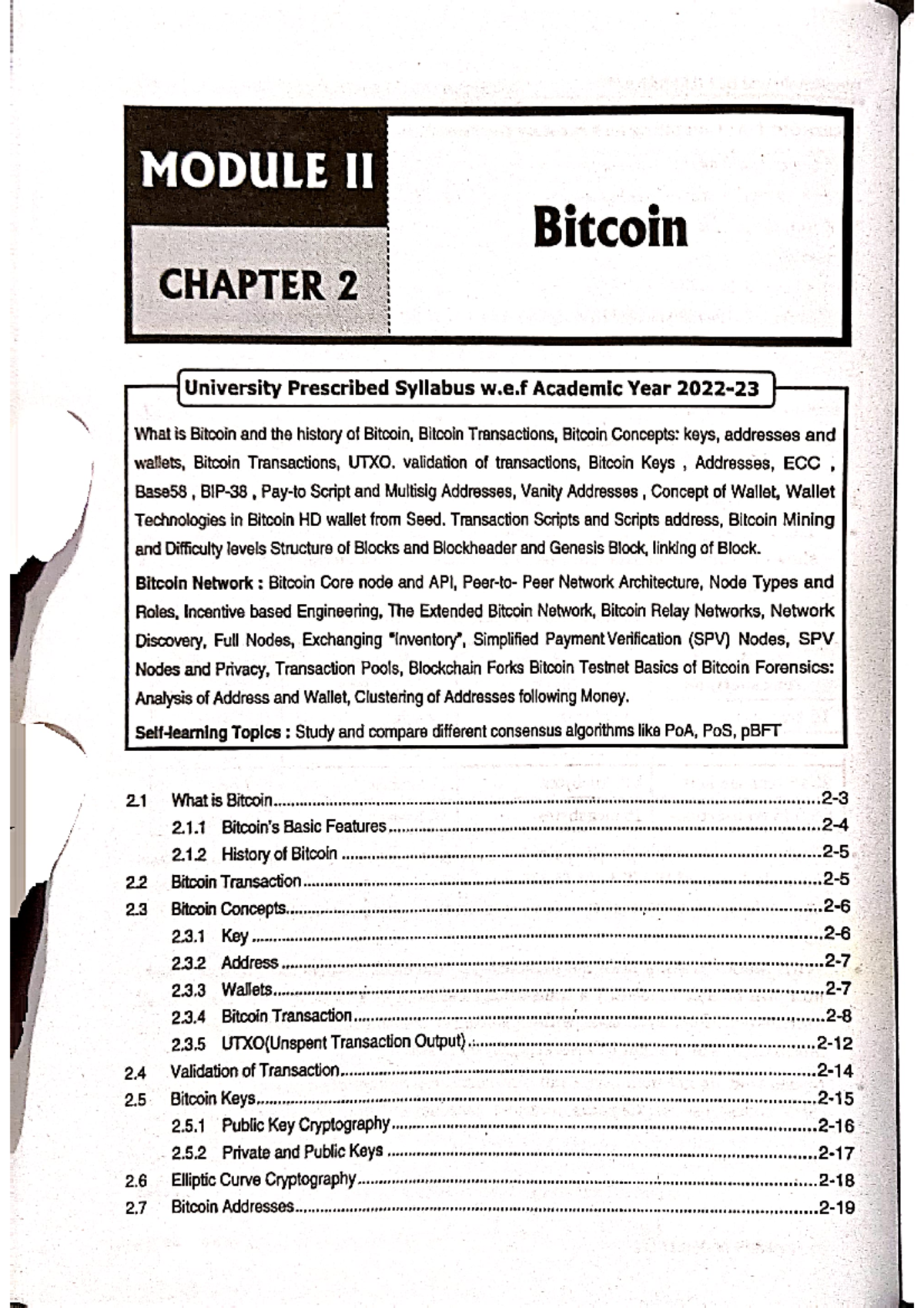 SEM-8 BC,DLT Module-2 - Module 2 - Blockchain and DLT - Studocu