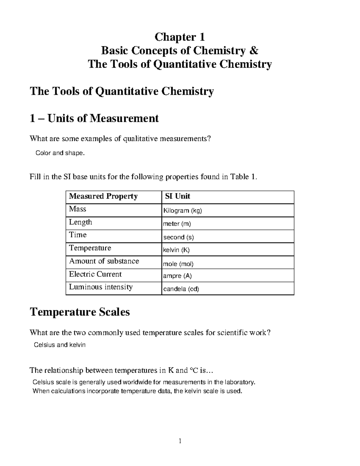 Chapter 1 Text Packet-1 done - Chapter 1 Basic Concepts of Chemistry ...