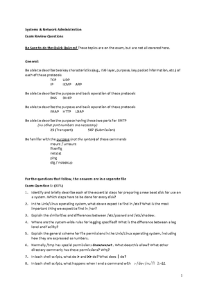 SNA EXAM QP - srdtyguio - Answer ALL questions This paper carries a ...