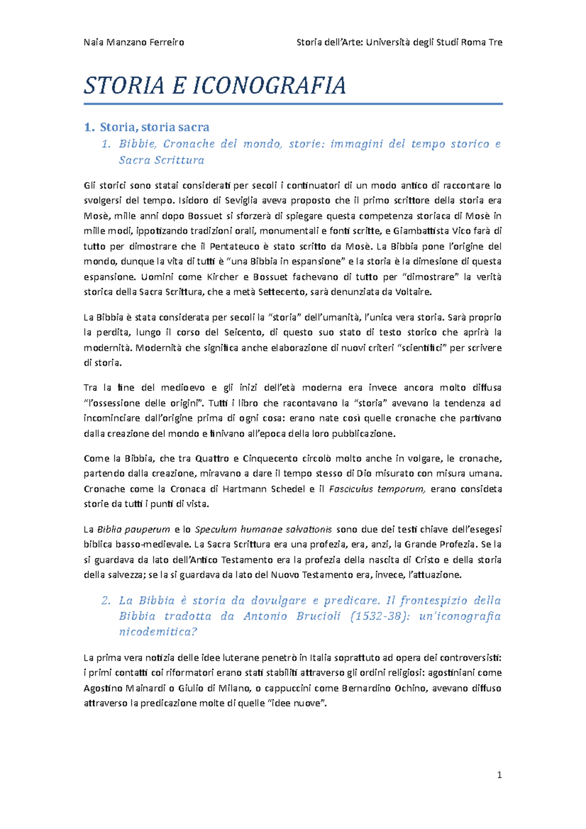 Storia e iconografia 1 parte - Tre STORIA E ICONOGRAFIA 1. Storia ...