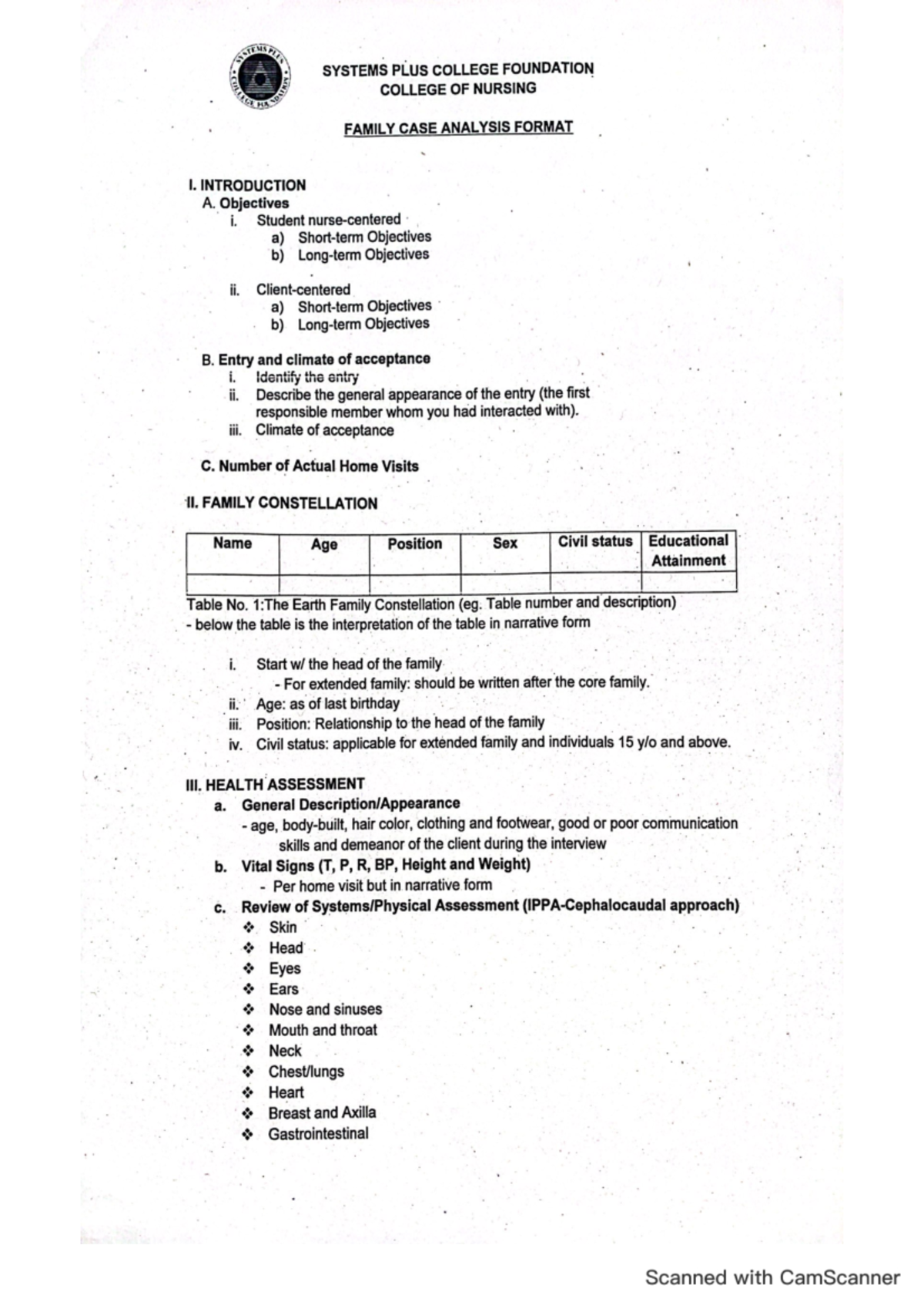 FCA- Format - SYSTEM FILL SYSTEMS PLUS COLLEGE FOUNDATION CITY SECURITY ...