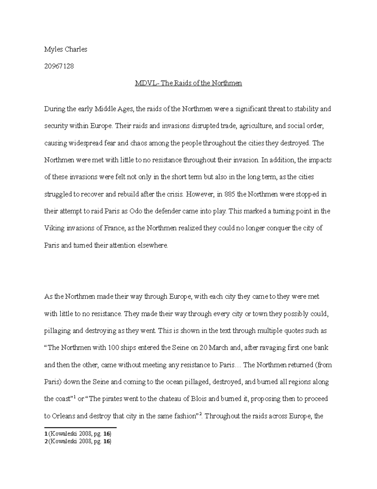 MDVL- The Raids of the Northmen - Myles Charles 20967128 MDVL- The ...