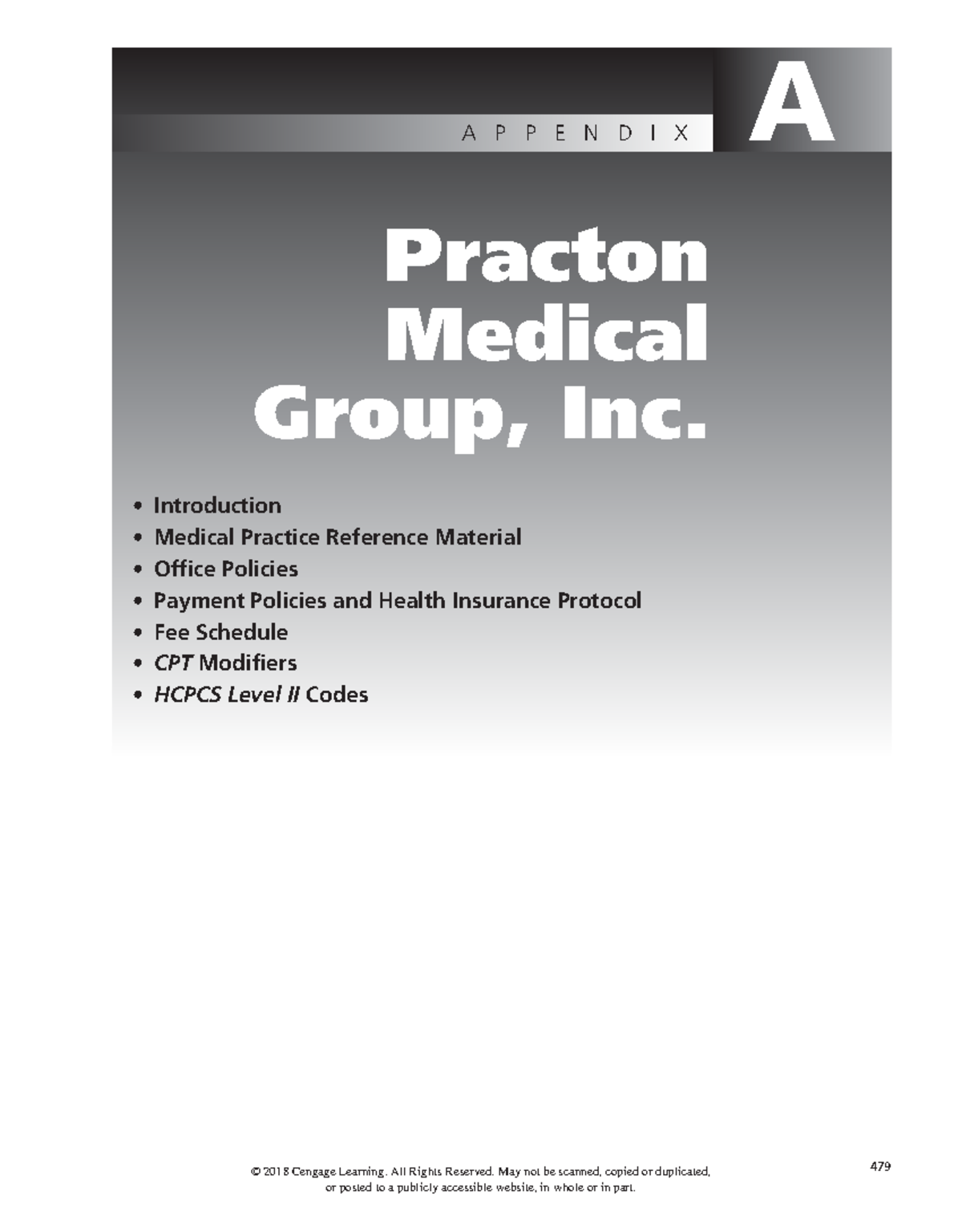 Practon Medical Group, Inc., Medical Practice Reference Material ...