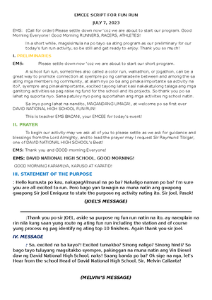 Emcee Script FOR technolympics 2023 - EMCEE SCRIPT FOR TECHNOLYMPICS ...