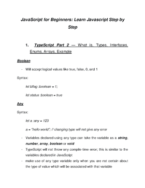 Javascript Examples - Lecture notes 5-6 - JavaScript for Beginners ...