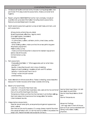 Normal newborn concept map - The Newborn Terms: Neonate/Newb orn ...