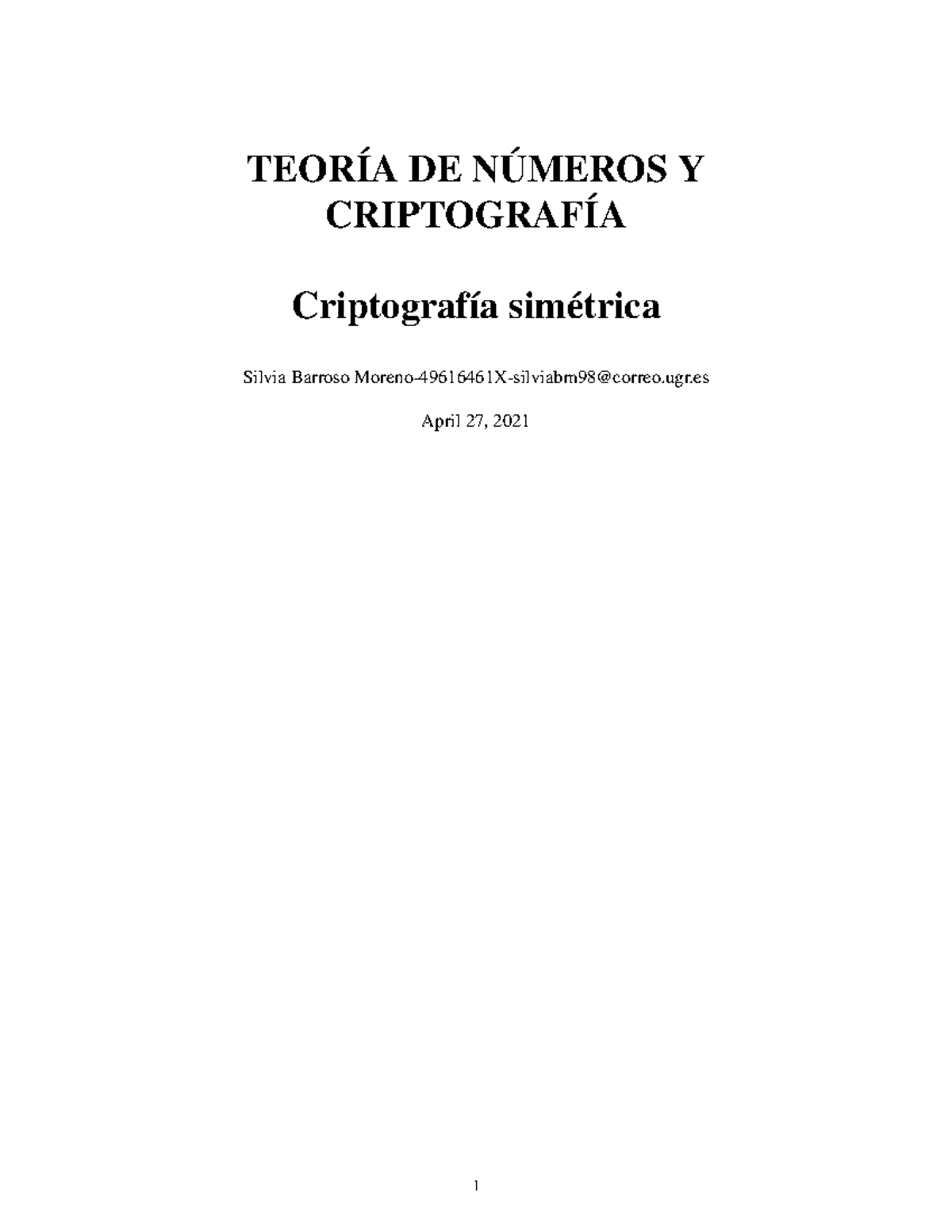 Miniaes PRACTICA_ Teoria numeros y criptografia teoria - TEOR ́ IA DE N ́ UMEROS Y CRIPTOGRAF ...
