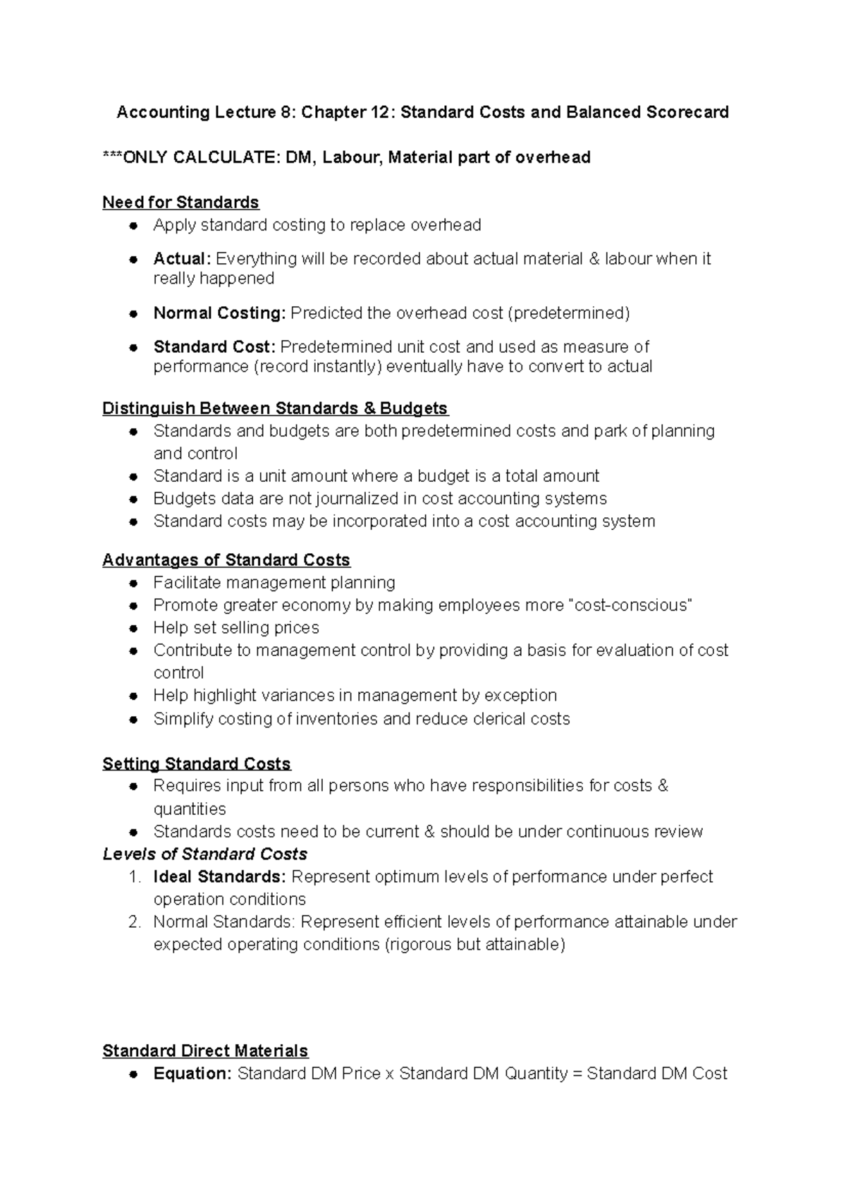 Accounting Lecture 8 Chapter 12 - Accounting Lecture 8: Chapter 12 ...