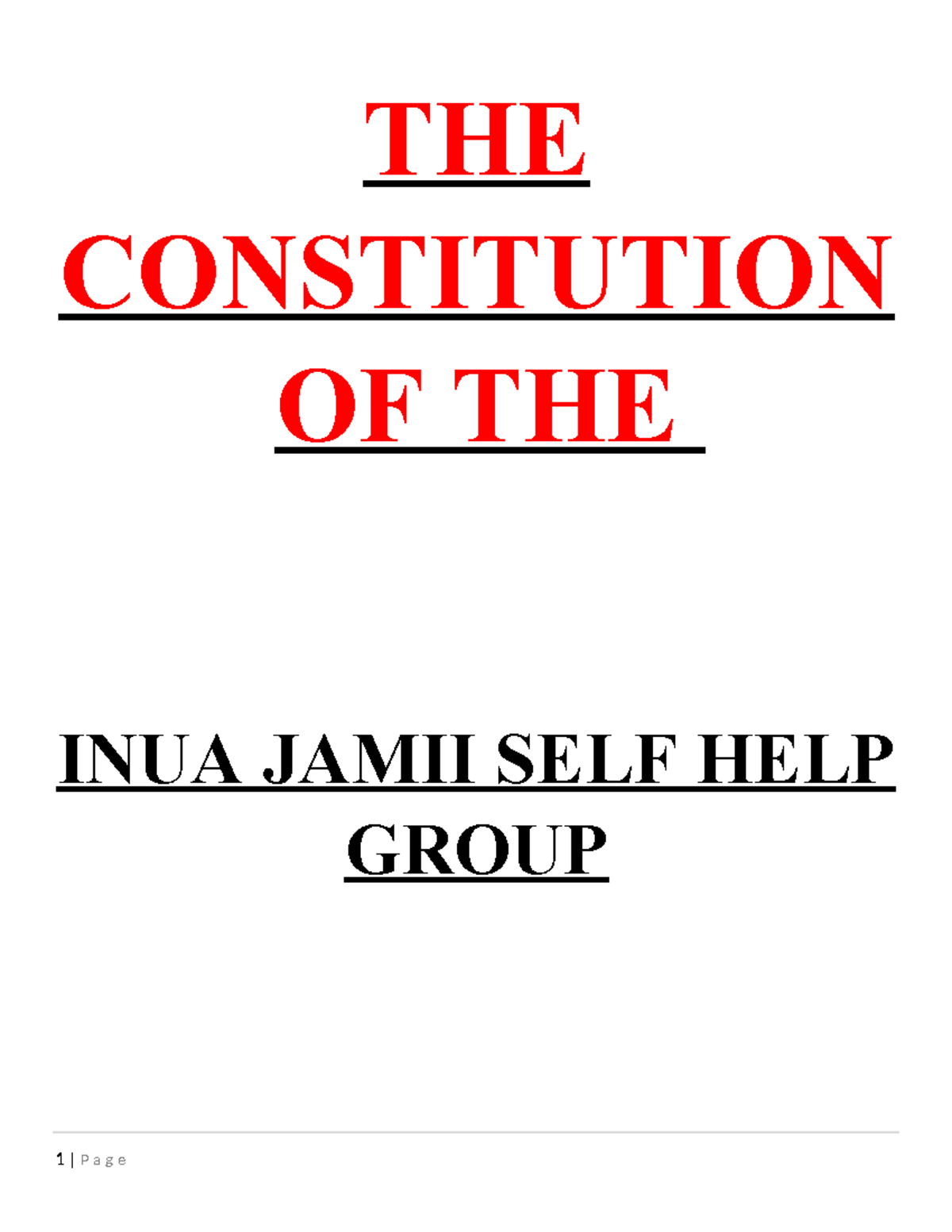Cbo-constitution - Very helpful CBO by laws - THE CONSTITUTION OF THE ...