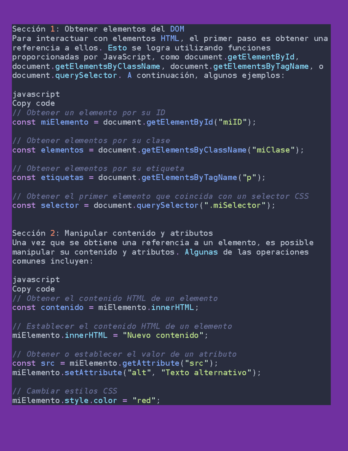 JS DOM Introduccion - jv dom - Sección 1 : Obtener elementos del DOM ...