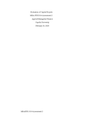 MBA-Capstone Assessment 3 - MBA-FPX Capstone Annotated Outline ...