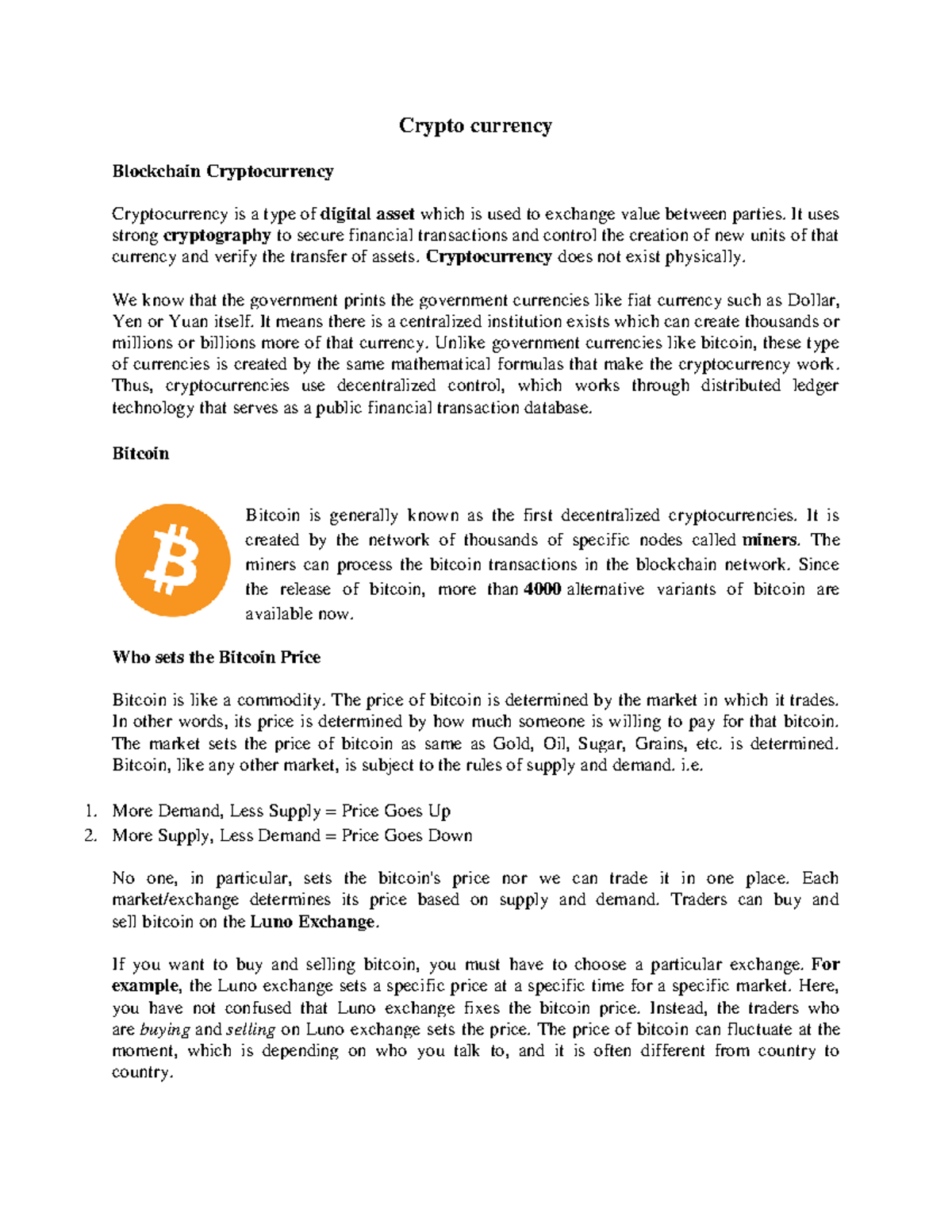 Chapter 2 - Very good - Crypto currency Blockchain Cryptocurrency ...