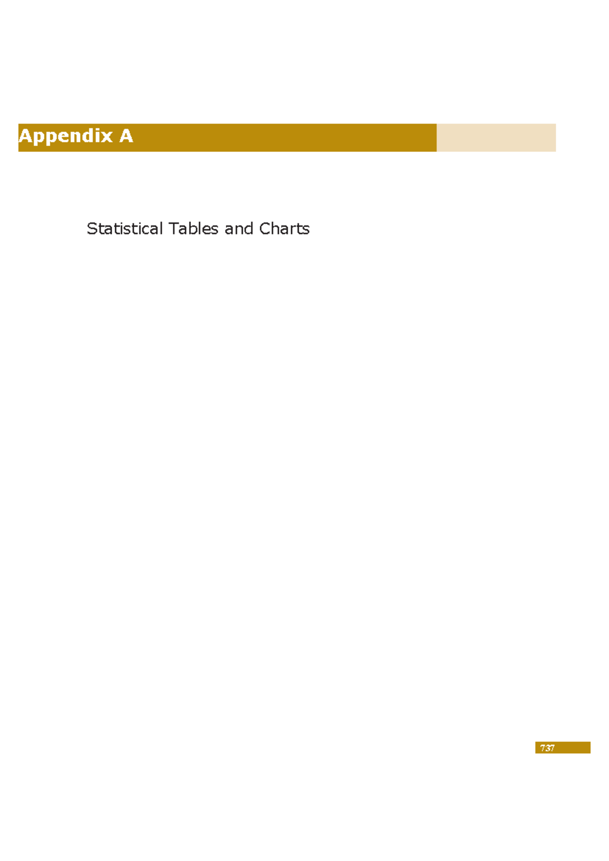Xstk trabang - NONNNN - Statistical Tables and Charts 737 Appendix A ...