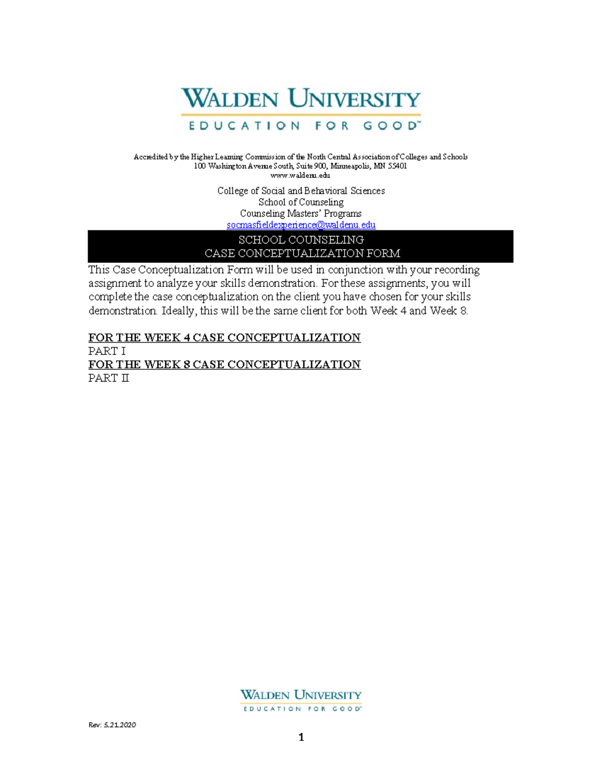 Week 4 Completed - Accredited by the Higher Learning Commission of the ...