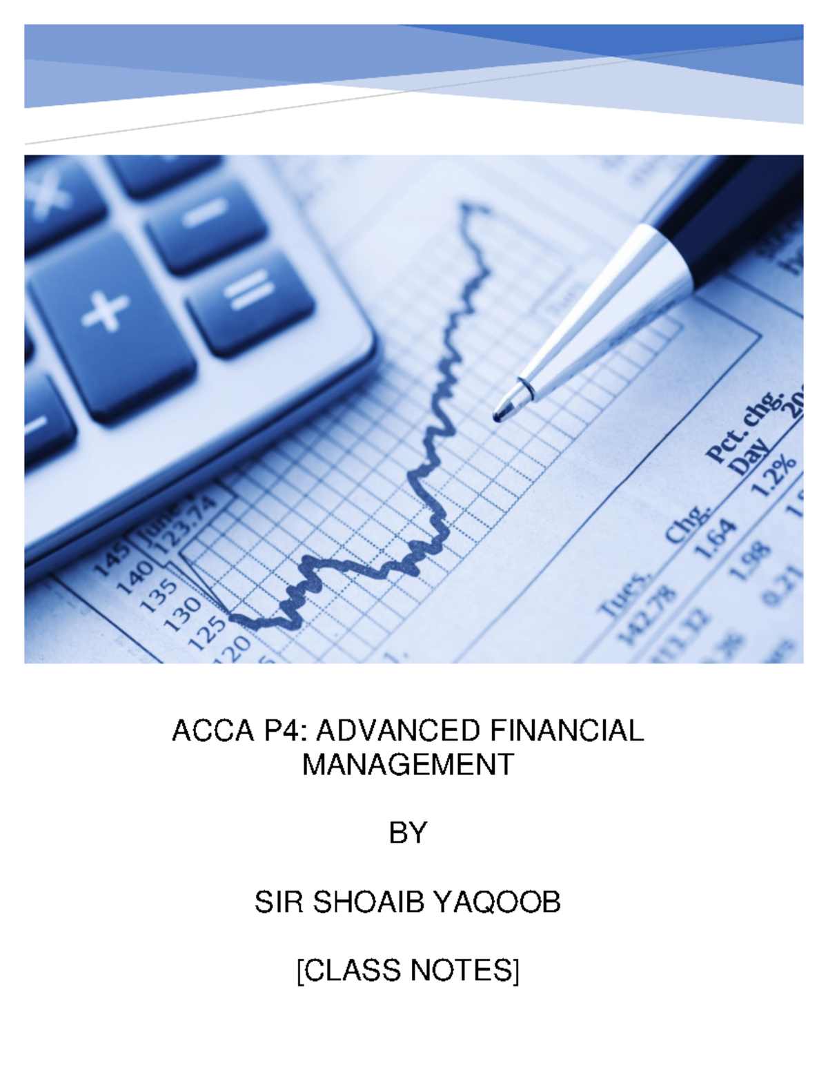 AFM notes - [P4 Revision Notes] ACCA P 4 : ADVANCED FINANCIAL ...