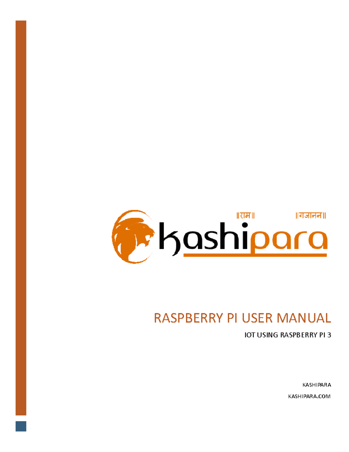 Raspberry Pi User Manual Raspberry Pi User Manual Iot Using Raspberry Pi 3 Kashipara Kashipara