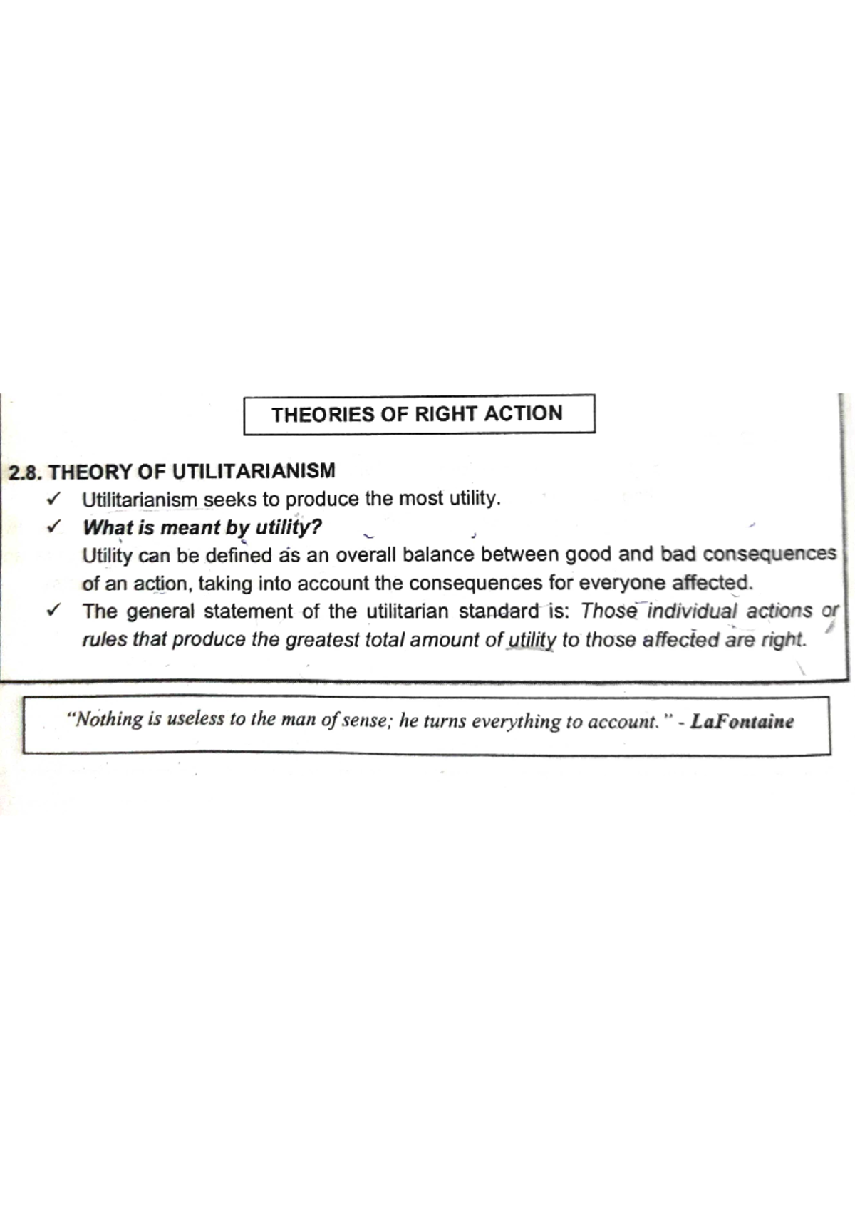 Theories of right Action - Human Values And Professional Ethics - Studocu