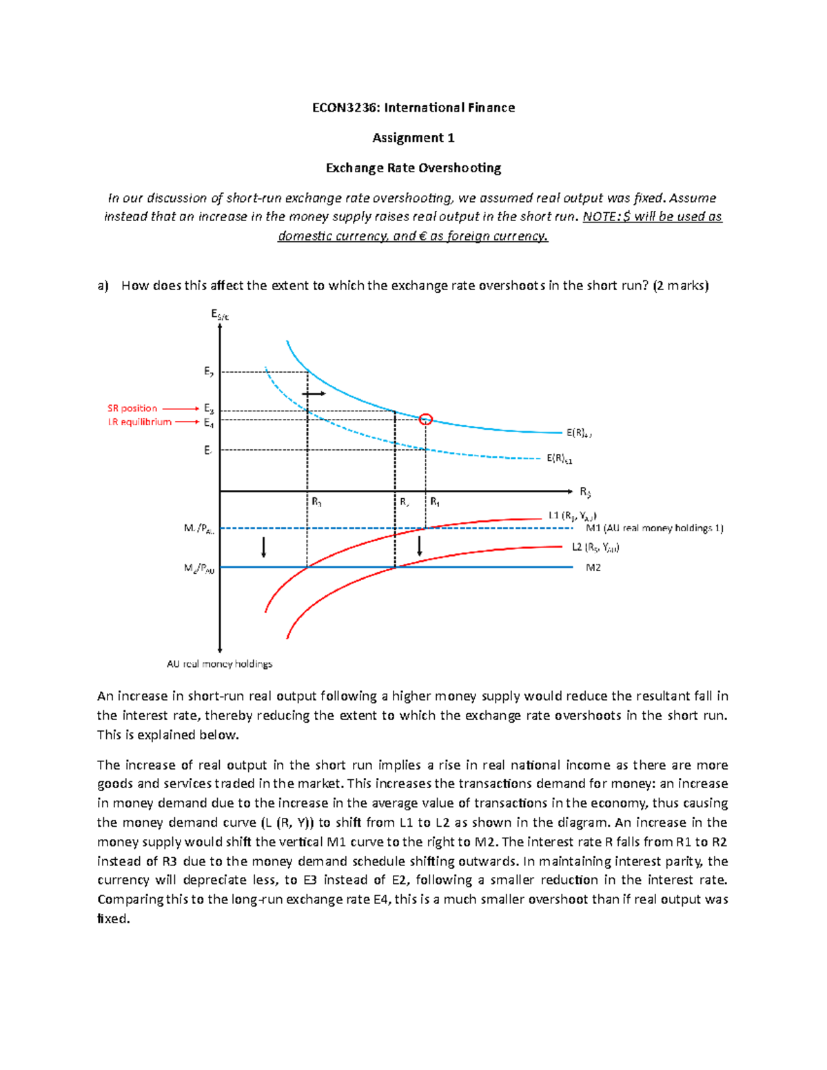 Assignment 1 - ECON3236: International Finance Assignment 1 Exchange ...