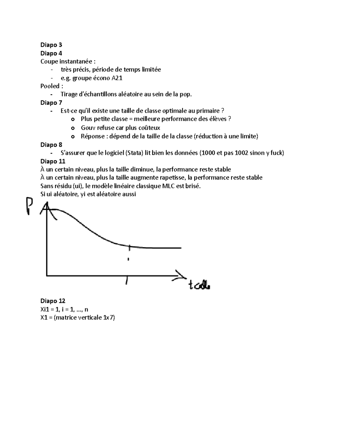 Notes PPT - introduction - Diapo 3 Diapo 4 Coupe instantanée : - très ...