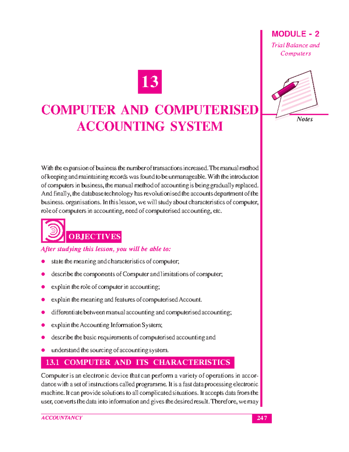 320 Accountancy Eng Lesson 13 - Notes ACCOUNTANCY Trial Balance and ...