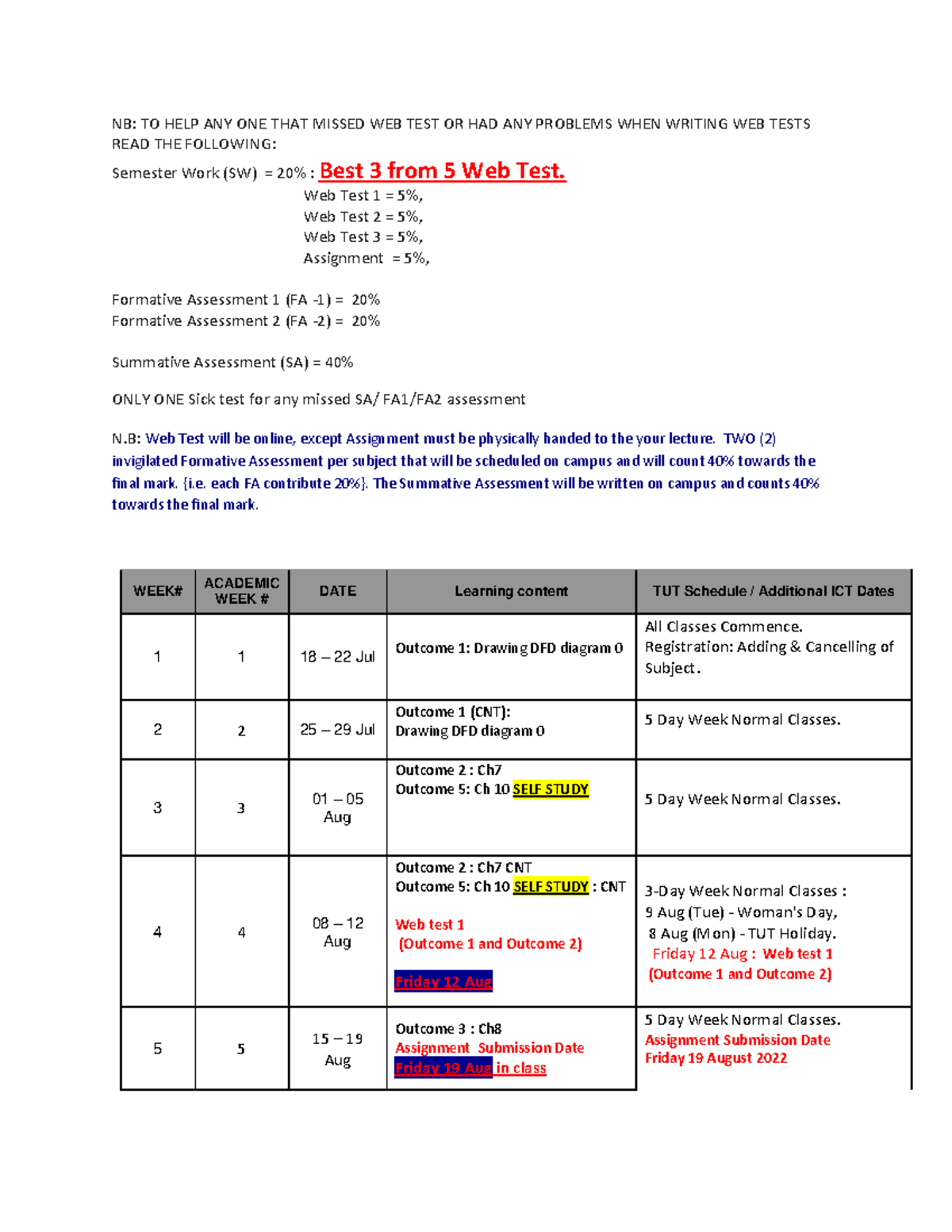Isy23bt 2022 S2 Schedule V2 Pdf Nb To Help Any One That Missed Web