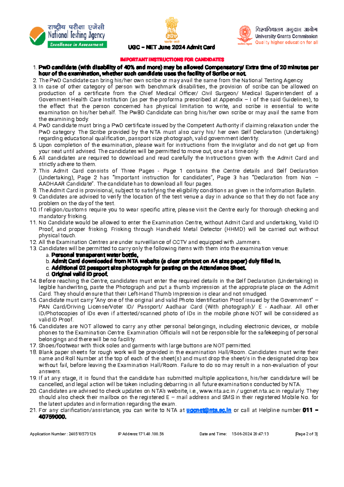University Grants Commission (UGC)-NET India - UGC – NET June 2024 ...