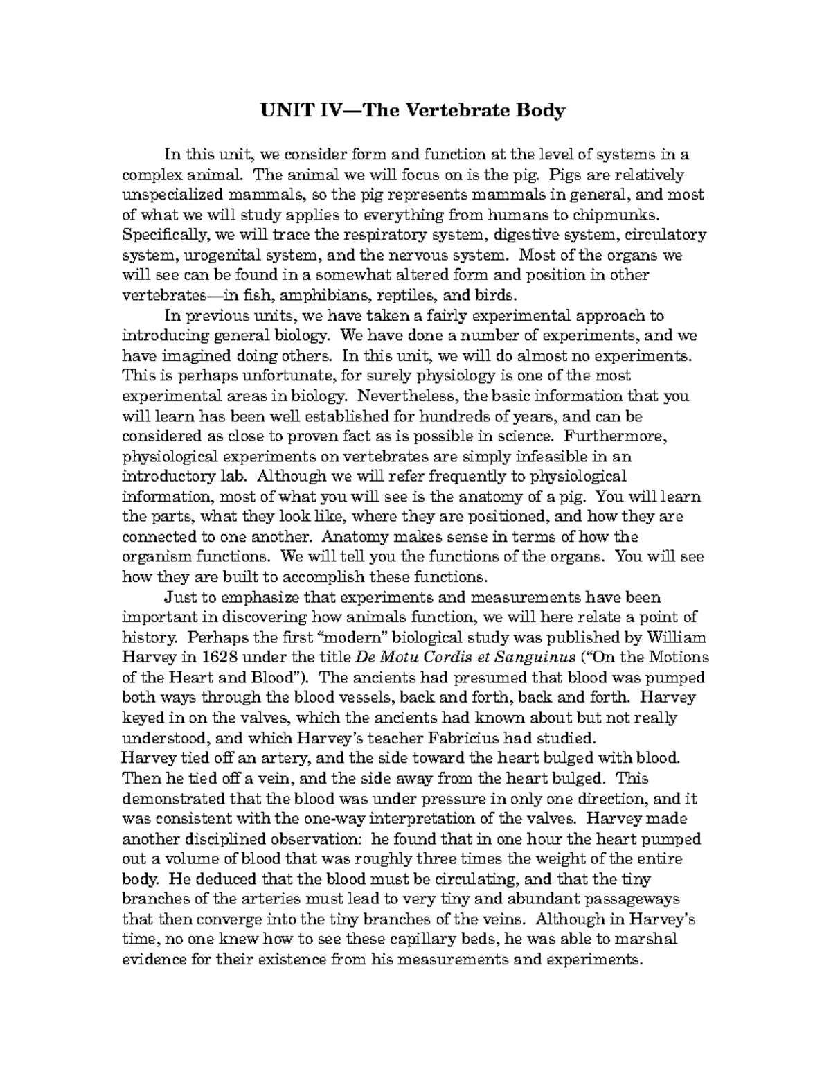 PIG Dissection (Pig Viscera) - UNIT IV—The Vertebrate Body In this unit ...