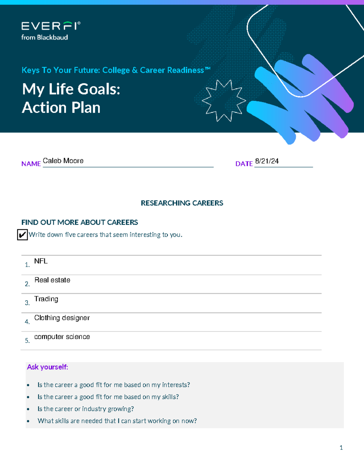 K2emem - My old assignments - My Life Goals: Action Plan Keys To Your ...