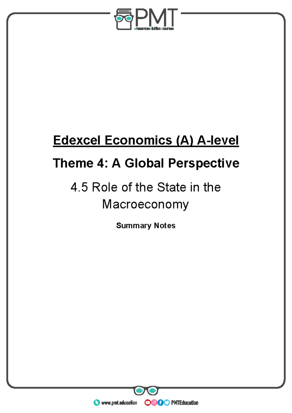 4.5. Role of the State in the Macroeconomy - Edexcel Economics (A) A ...