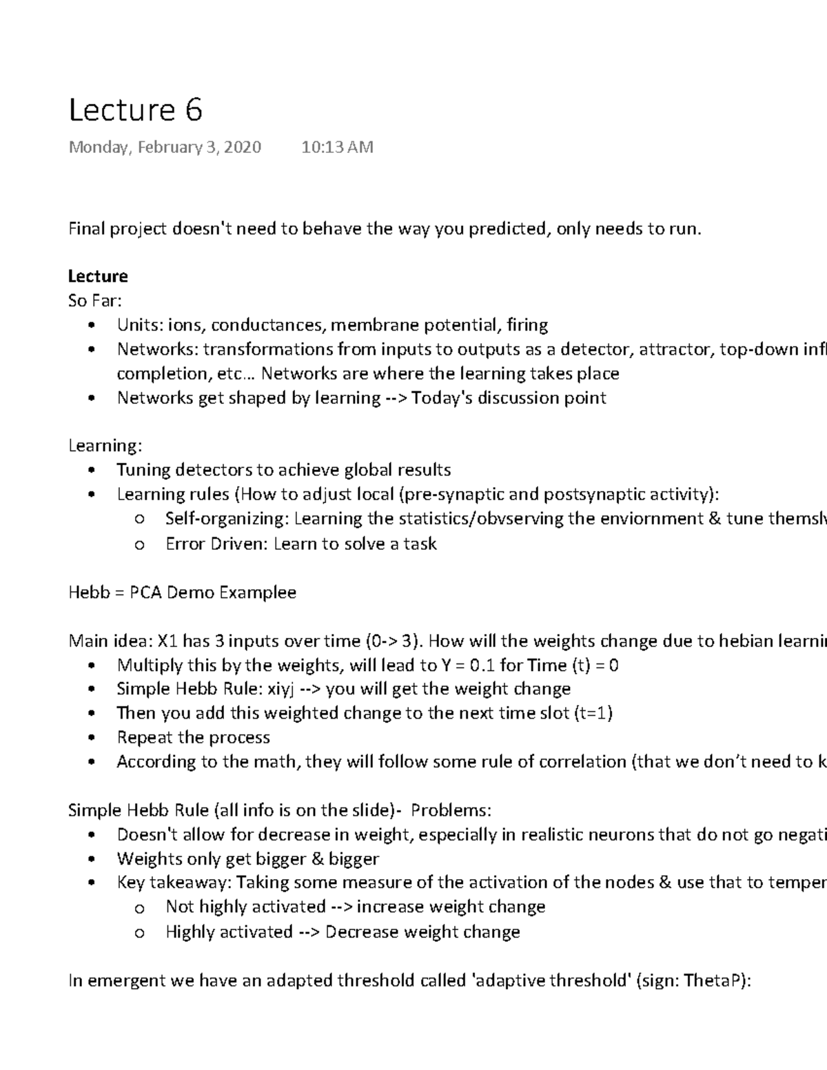 Lecture 6 - Learning Mechanisms - Warning: TT: undefined function: 32 Warning: TT: undefined ...