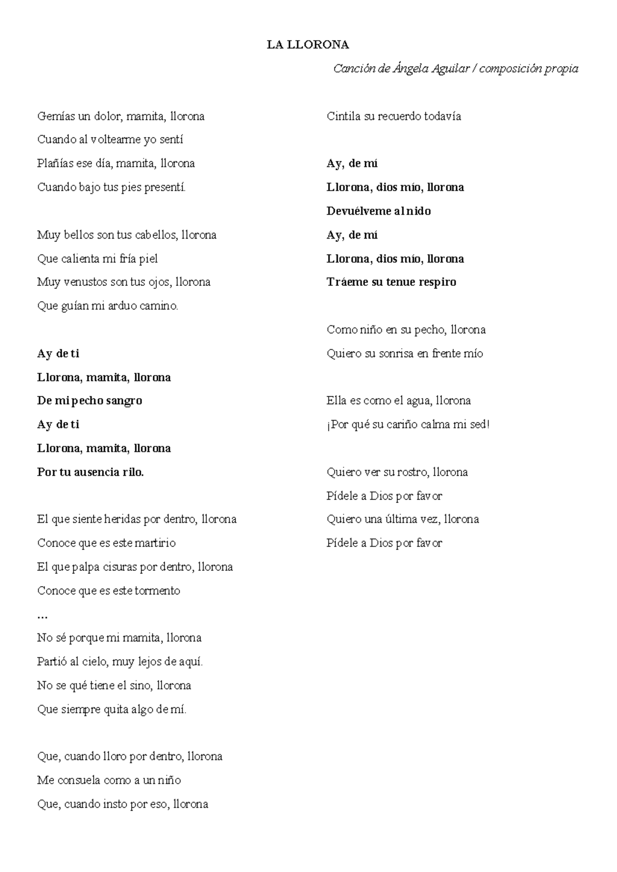 LA Llorona versión propia (2023 09 17 17 35 26 UTC) - LA LLORONA ...