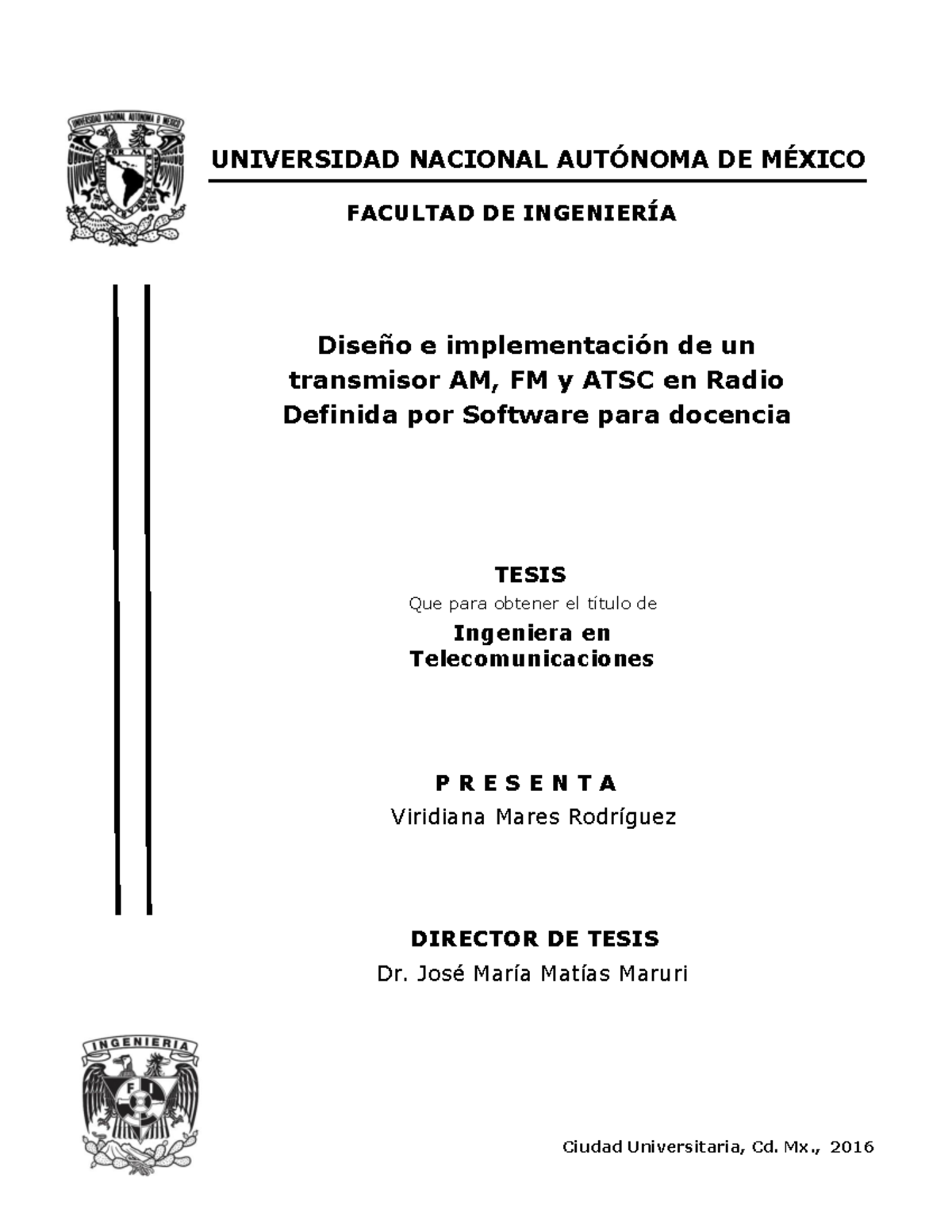 Tesis 2 - zxcff - UNIVERSIDAD NACIONAL AUTÓNOMA DE MÉXICO FACULTAD DE ...