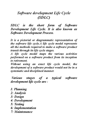 Software Engineering - software engineering - Studocu