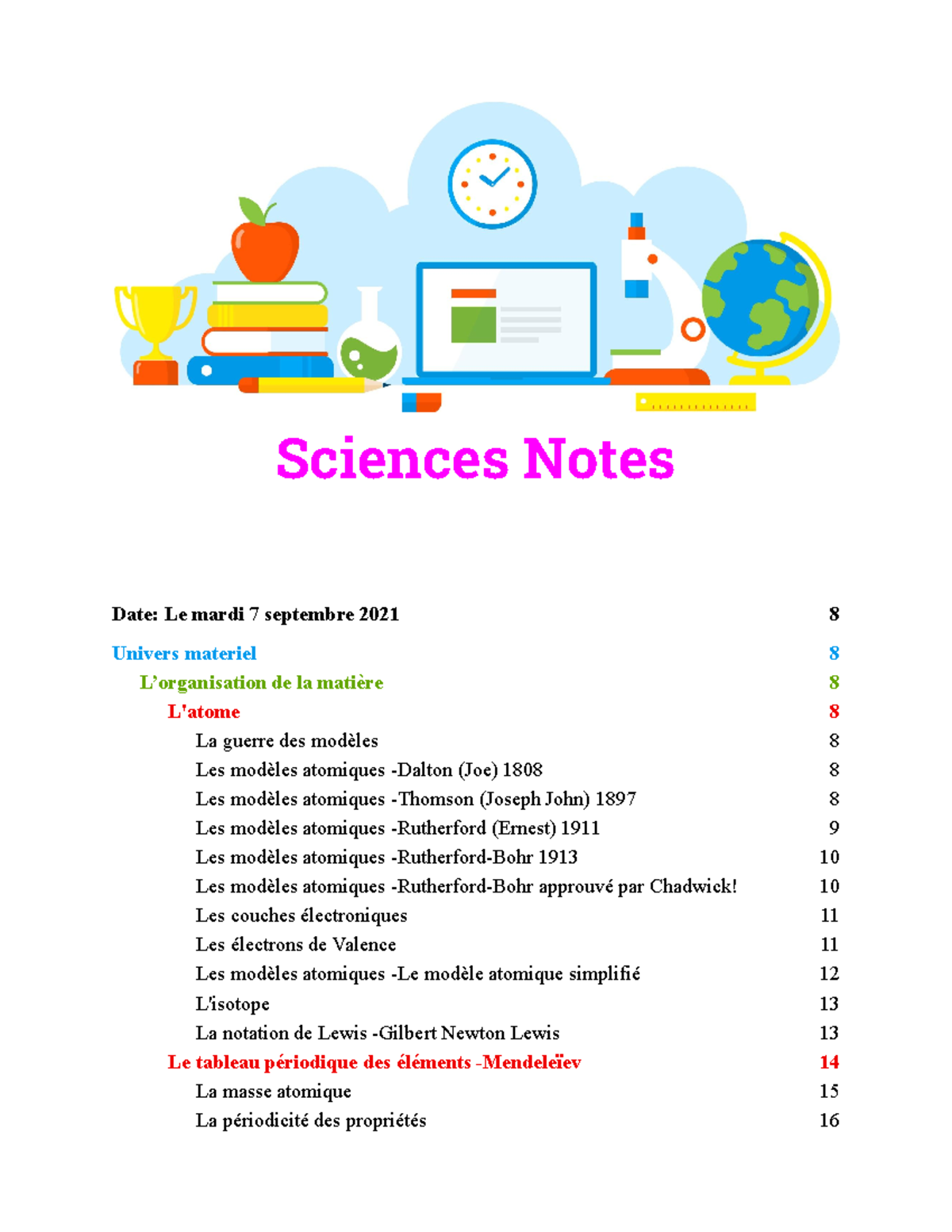 Sciences notes - This is my study material for most science classes, it ...